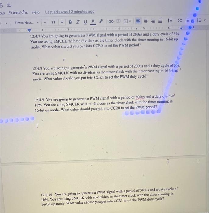 12 4 7 You Are Going To Generate A Pwm Signal With A