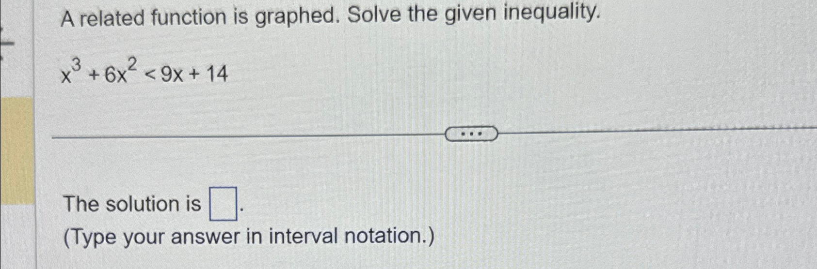 Solved A related function is graphed. Solve the given | Chegg.com