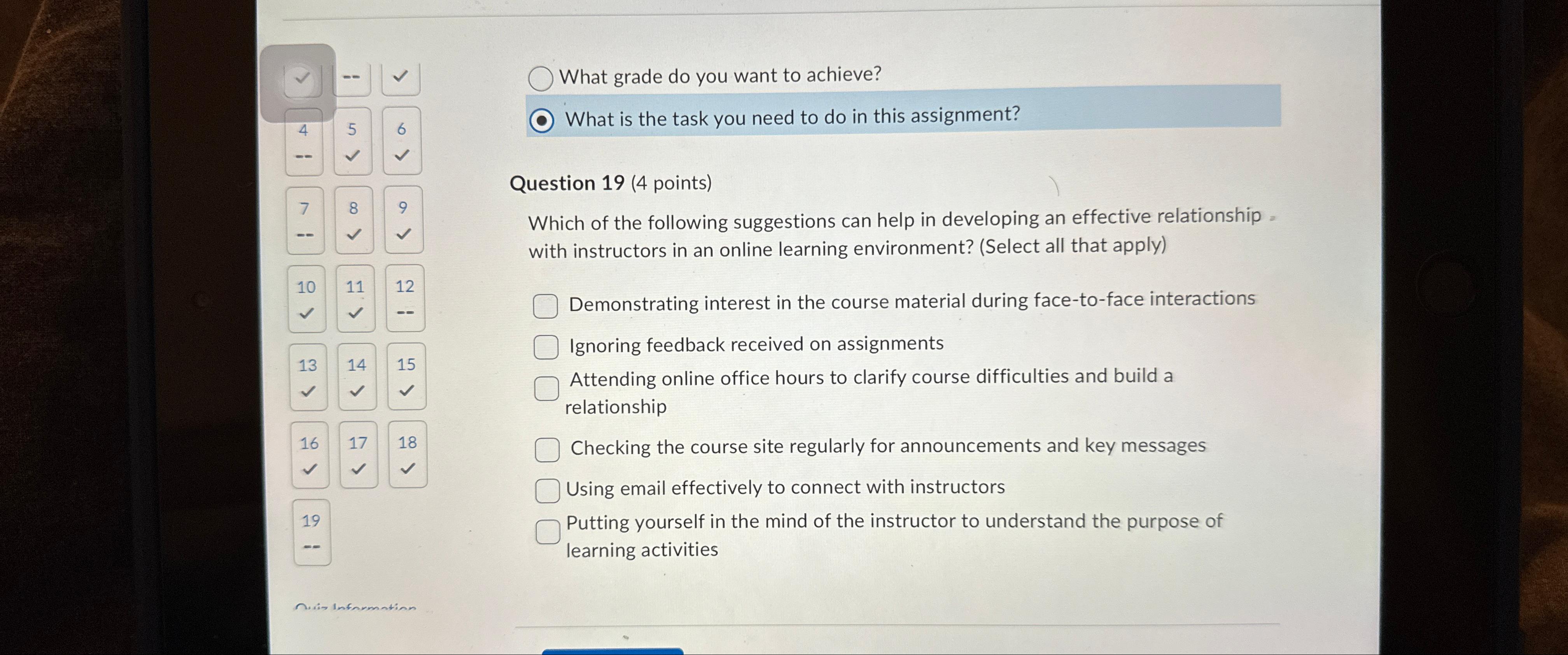 Solved What grade do you want to achieve?What is the task | Chegg.com
