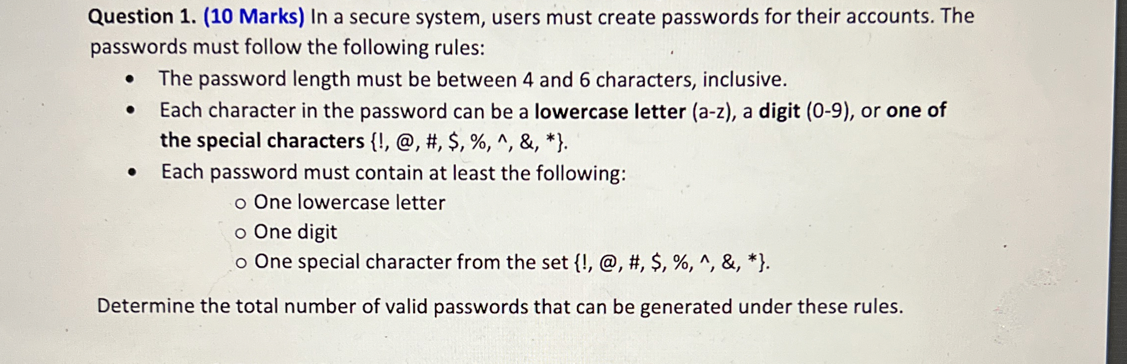 Solved Question 1. (10 ﻿Marks) ﻿In a secure system, users | Chegg.com