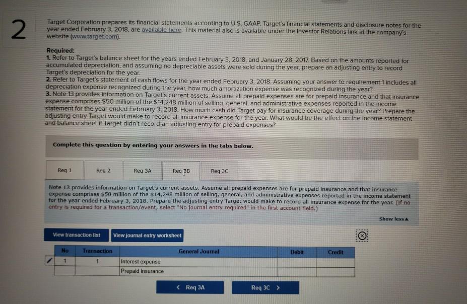 2 Target Corporation prepares its financial | Chegg.com