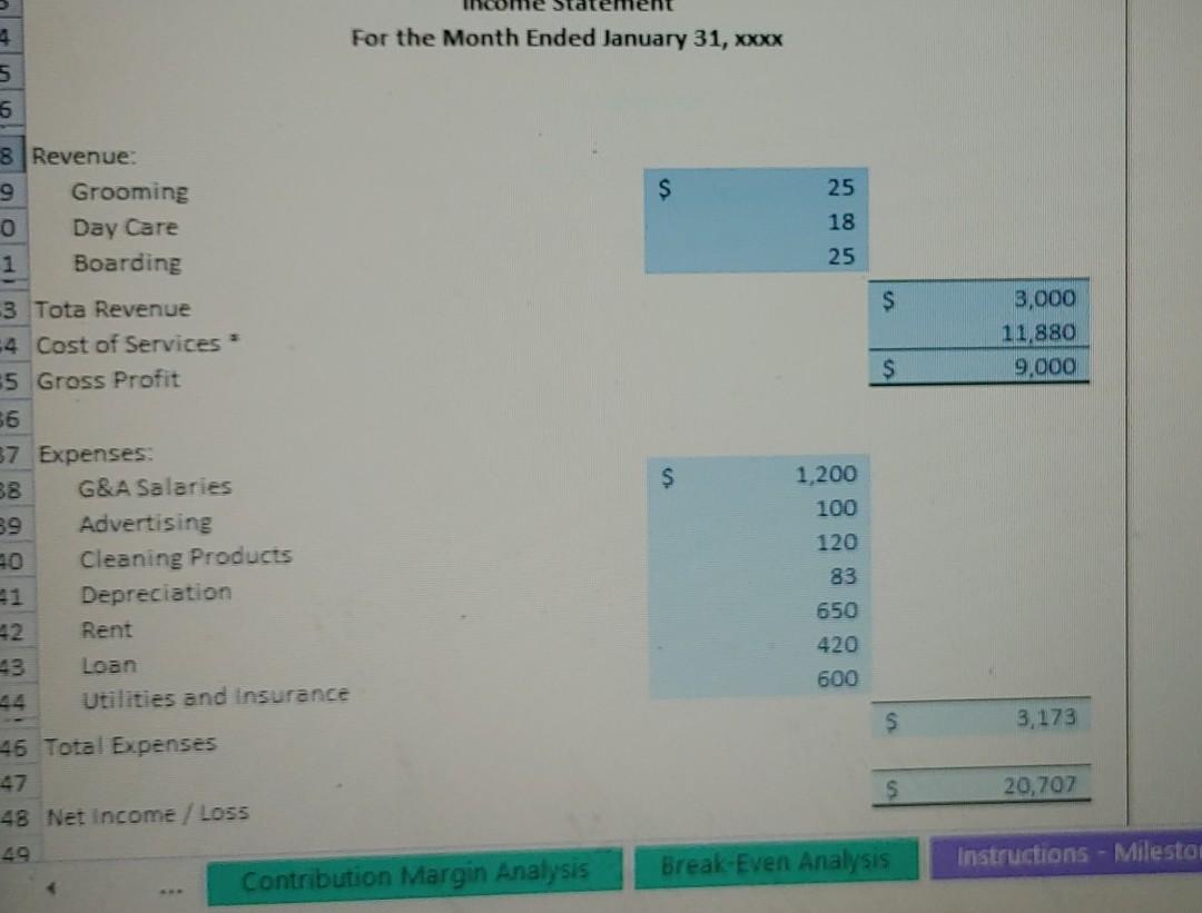 ACC 202 Milestone Three Income Statement Revenue | Chegg.com ACC 202 Milestone Three Income Statement Revenue | Chegg.com