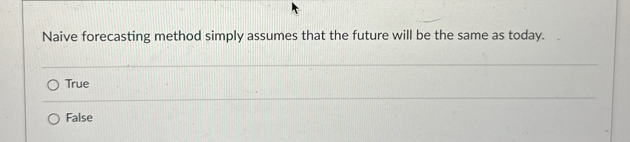 Solved Naive forecasting method simply assumes that the | Chegg.com