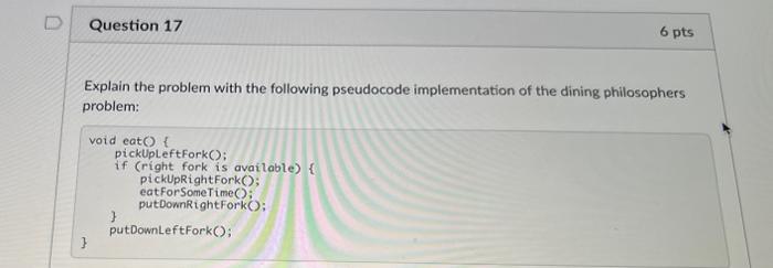Solved Explain The Problem With The Following Pseudocode 8995