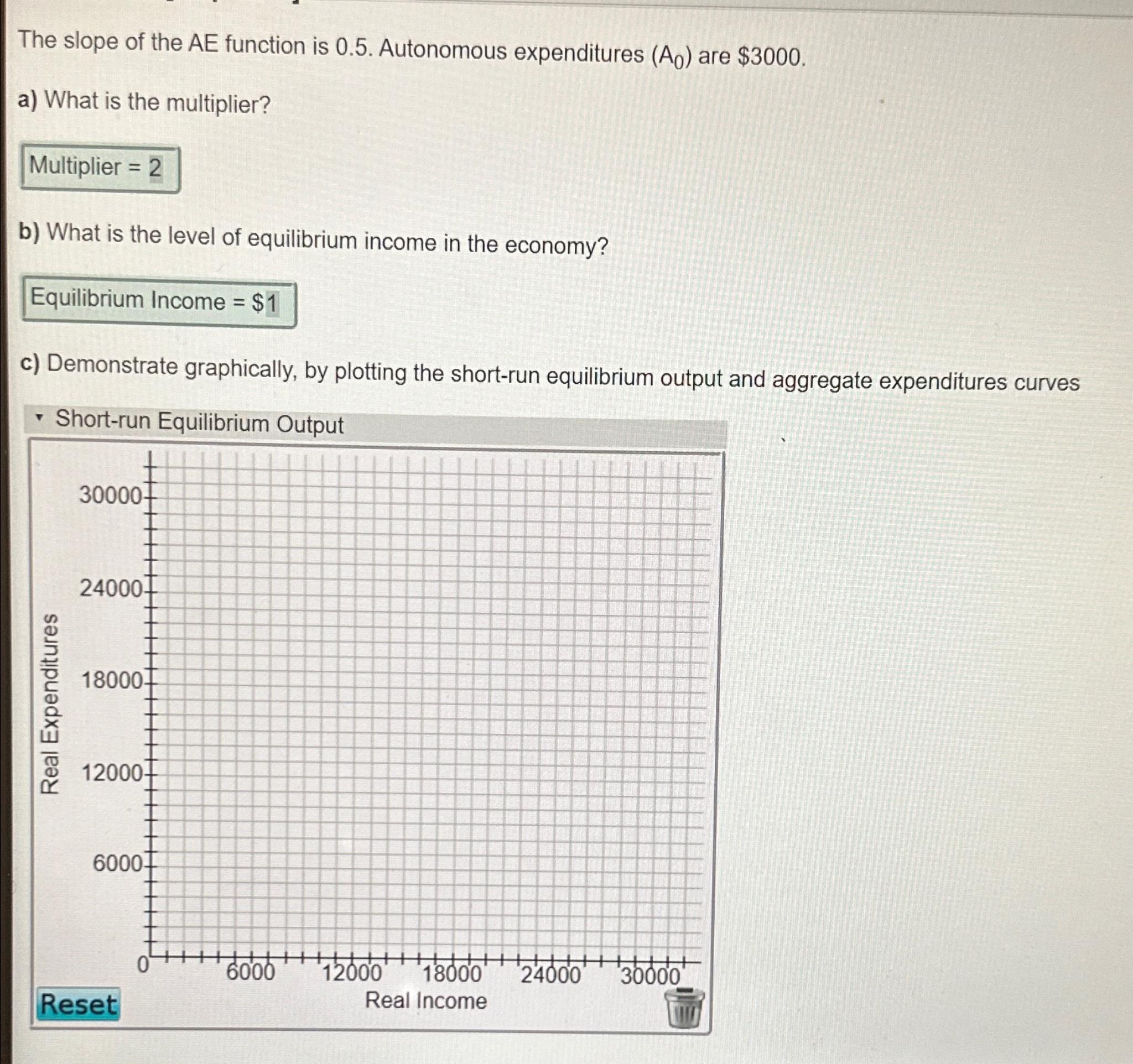 Solved The slope of the AE function is 0.5 . ﻿Autonomous | Chegg.com