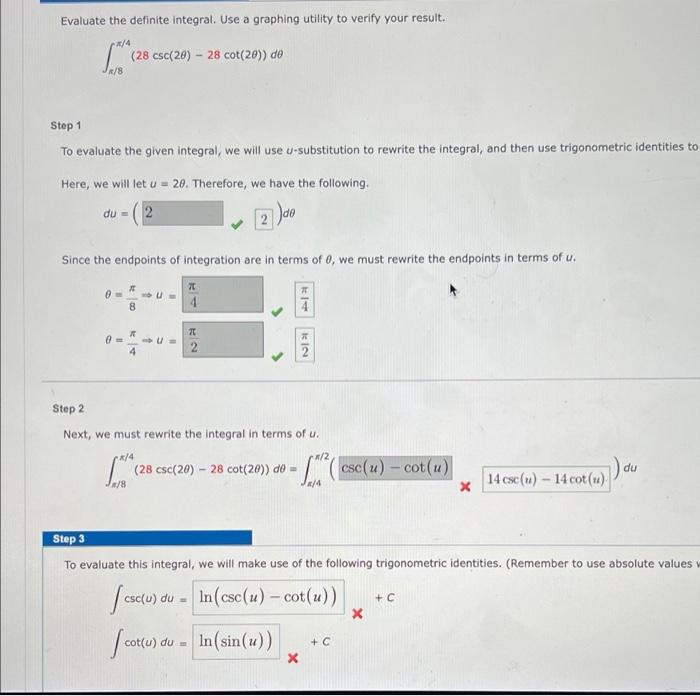 Solved Evaluate the definite integral. Use a graphing | Chegg.com