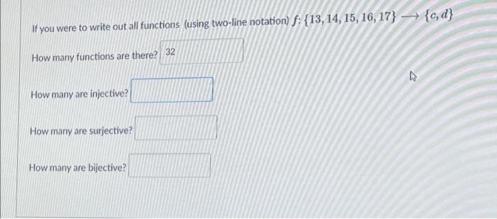 Solved If you were to write out all functions (using | Chegg.com