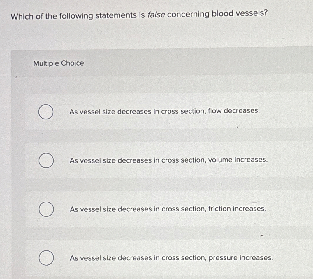 Solved Which of the following statements is false concerning | Chegg.com