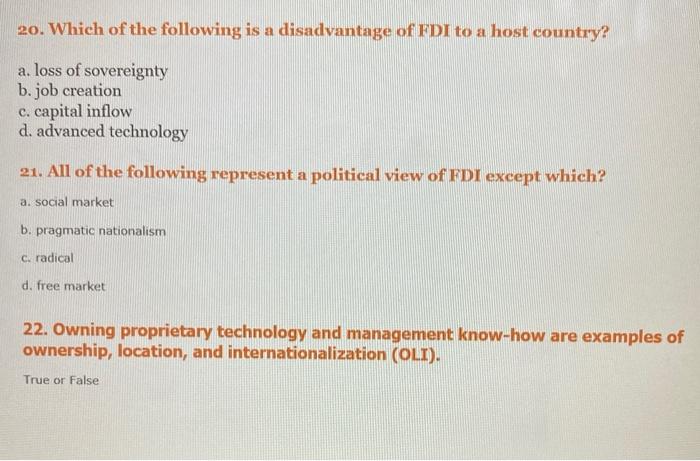solved-20-which-of-the-following-is-a-disadvantage-of-fdi-chegg