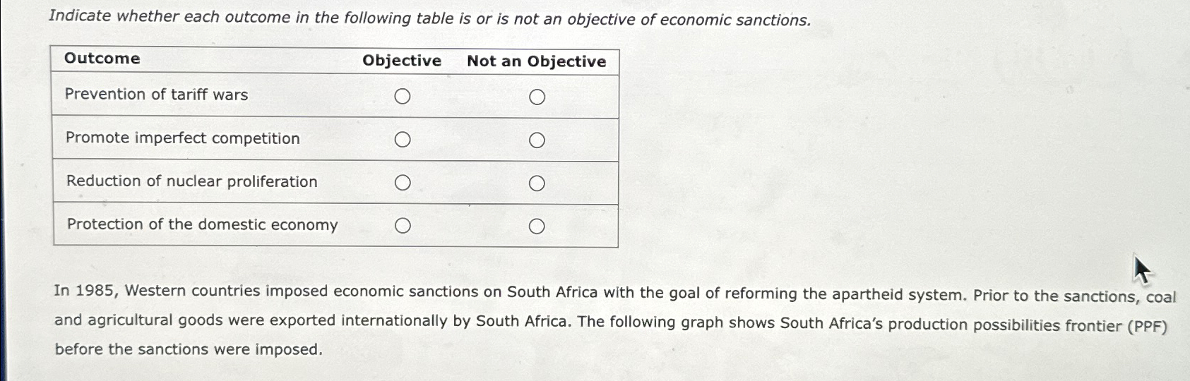Solved Indicate whether each outcome in the following table | Chegg.com