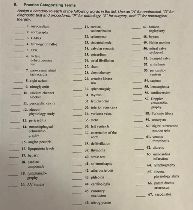 Solved C. Writing the Meaning of Word Parts Write the | Chegg.com