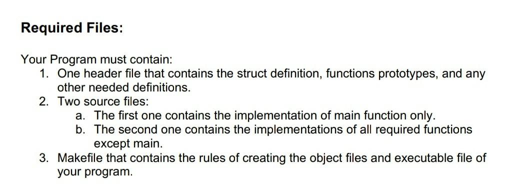 Solved Objective Develop a C program on UNIX system. | Chegg.com