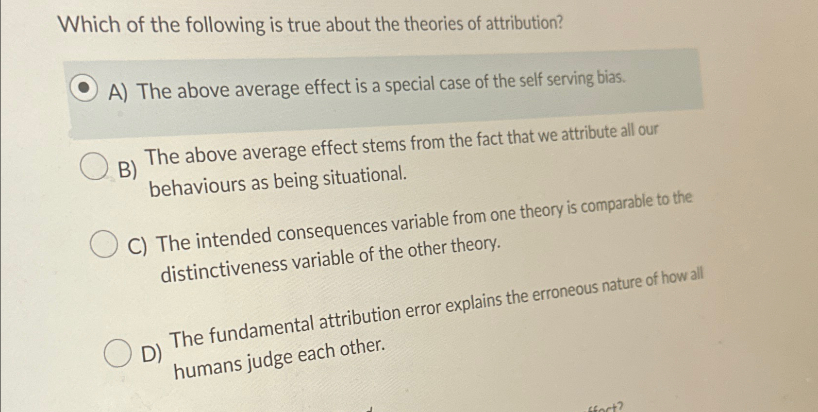 Solved Which of the following is true about the theories of | Chegg.com