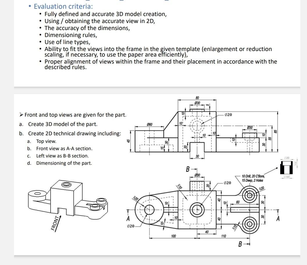 Solved • Two files including a 3D model (*.SLDPRT file) and | Chegg.com