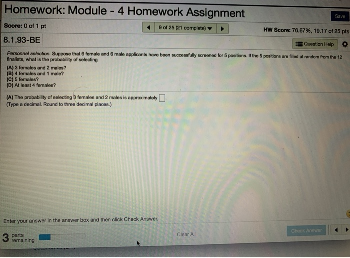Solved Homework Module 4 Homework Assignment Save Score