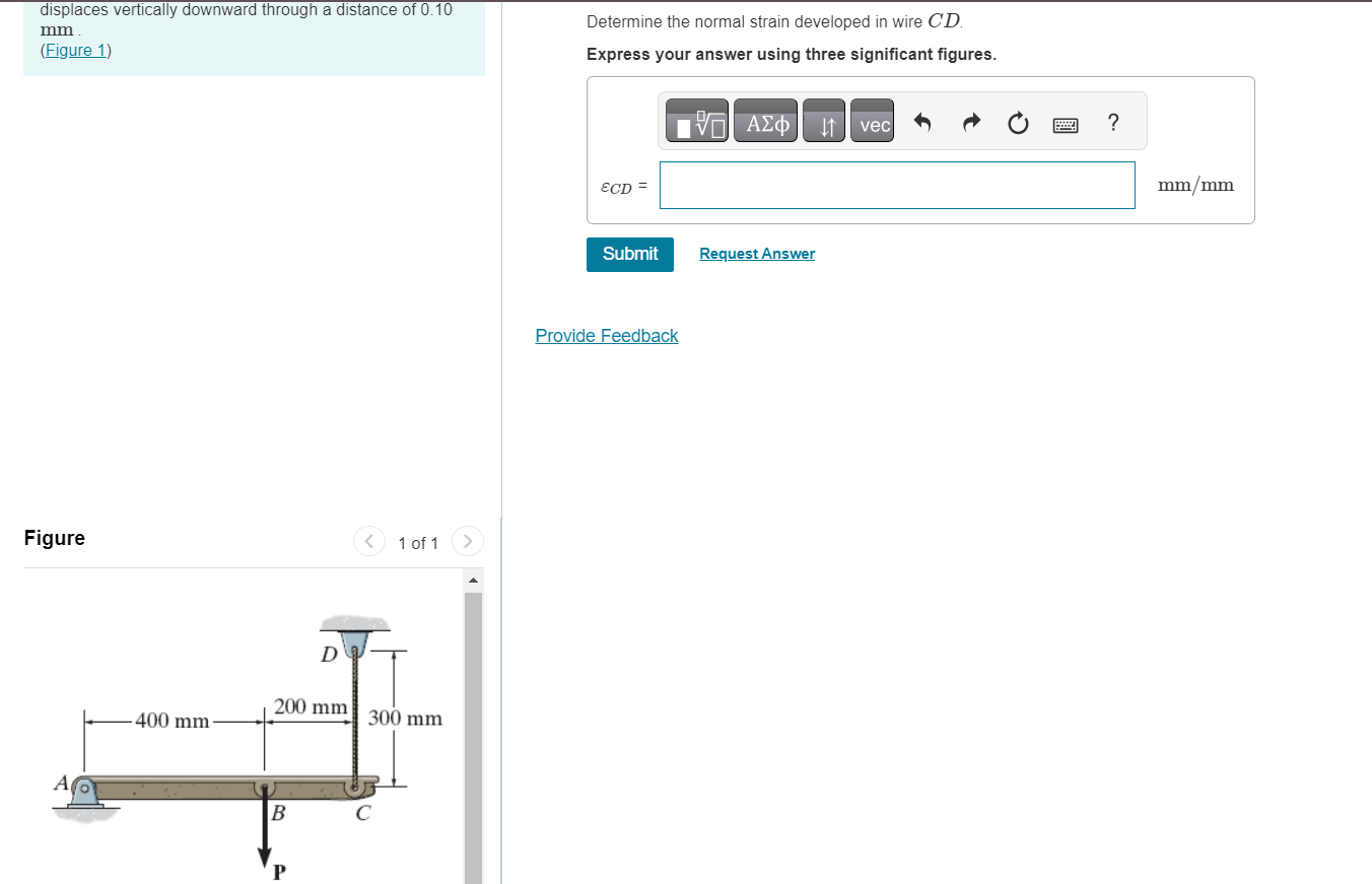 Solved displaces vertically downward through a distance of | Chegg.com