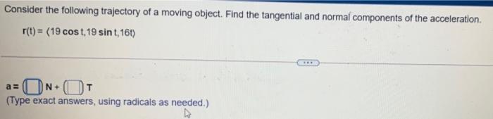 Solved Consider the following trajectory of a moving object. | Chegg.com