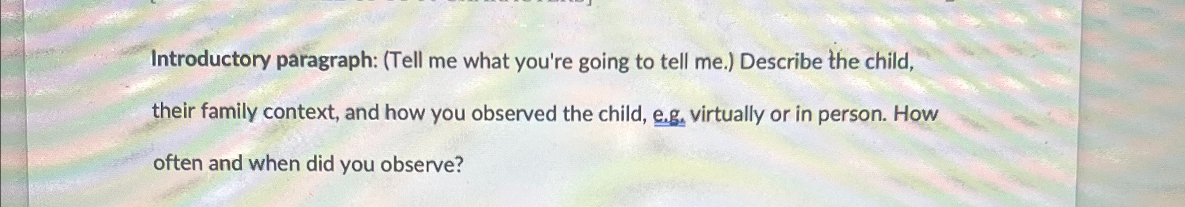 Solved Introductory paragraph: (Tell me what you're going to | Chegg.com
