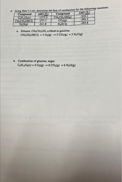 Solved a. Ethanol, CH2CH2OH, a blend in gasoline. | Chegg.com