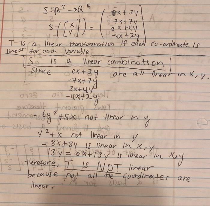Solved Consider the following maps S:R2→R4 and T:R2→R4 | Chegg.com