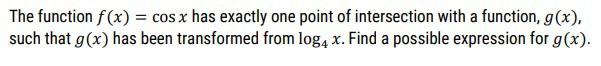 Solved The function f(x)=cosx has exactly one point of | Chegg.com