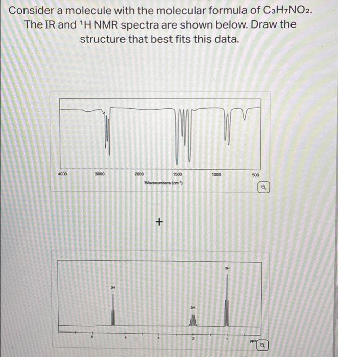 Solved Consider a molecule with the molecular formula of | Chegg.com