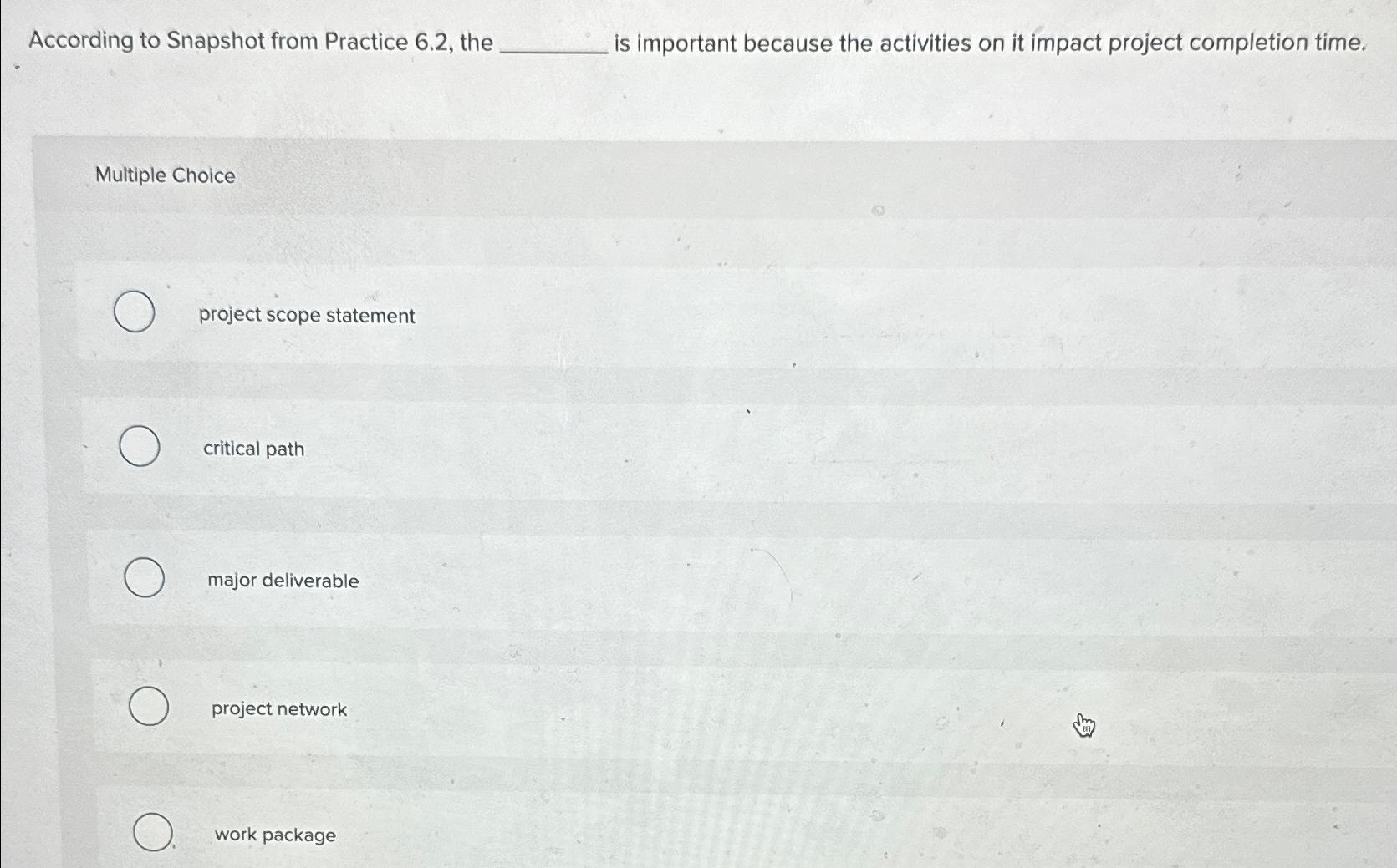 Solved According to Snapshot from Practice 6.2, ﻿the is | Chegg.com