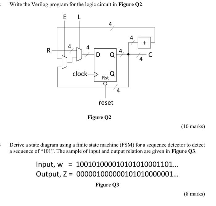 Solved write the verilog diagram for the circuit, derive a | Chegg.com