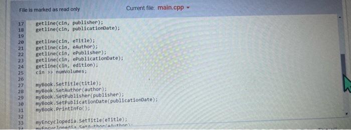Solved 10.11 LAB: Book information (overriding member | Chegg.com