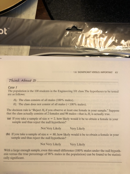 Solved 1.6 SIGNIFICANT VERSUS IMPORTANT 63 Think About It | Chegg.com