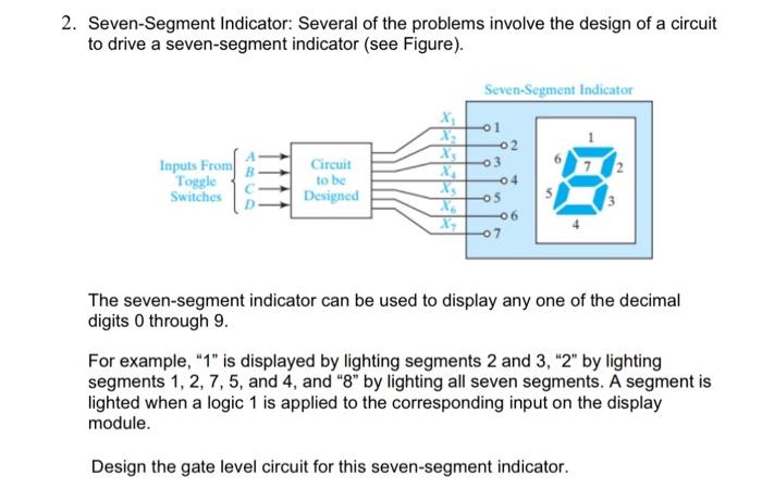 Solved 2. Seven-Segment Indicator: Several of the problems | Chegg.com