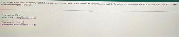 Solved Astandardized cam's scores are normally distributed | Chegg.com