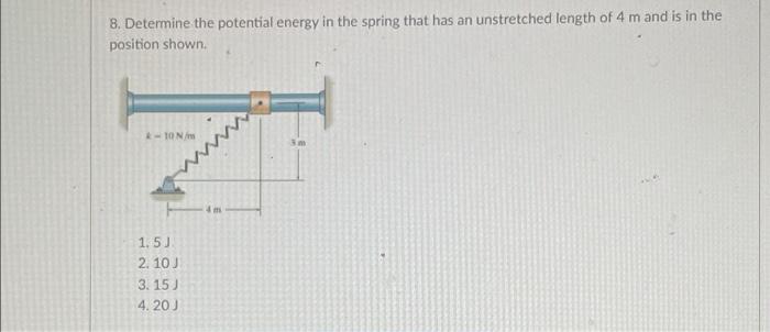 Solved 7. What is the potential energy of the 100-N block? | Chegg.com