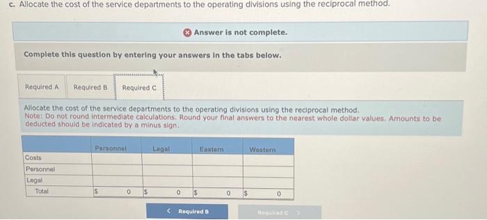Solved Baldwin Enterprises has two service departments, | Chegg.com