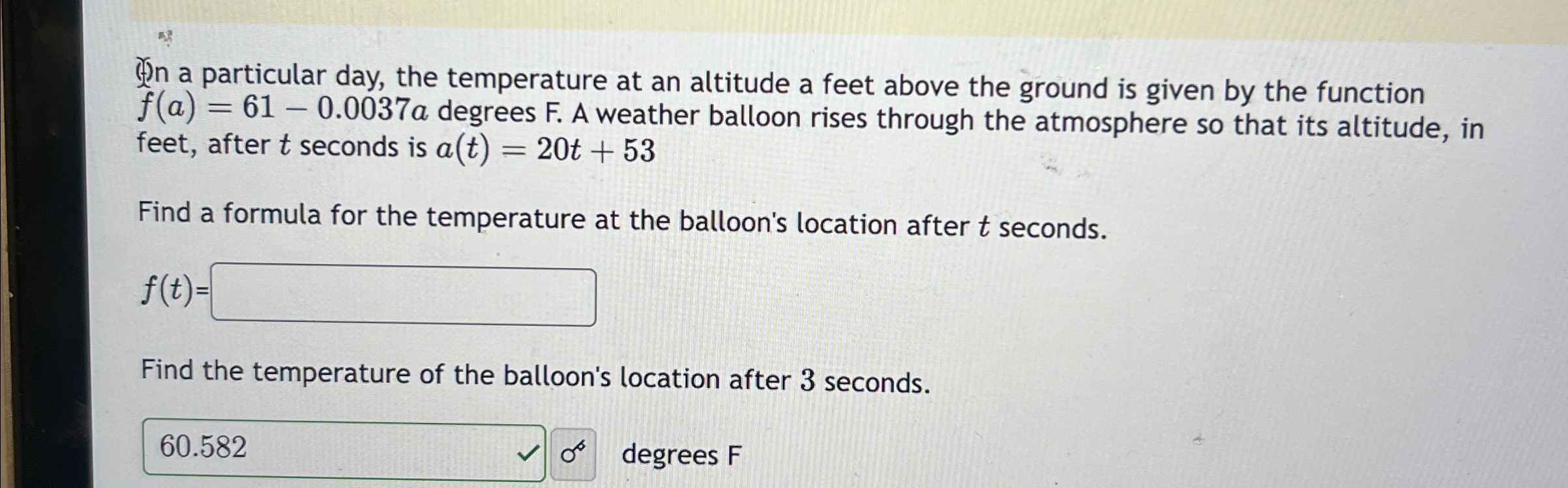 Solved Wharticular day, the temperature at an altitude a | Chegg.com