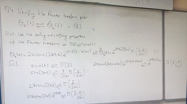 Can you show the scaling and shifting properties step | Chegg.com