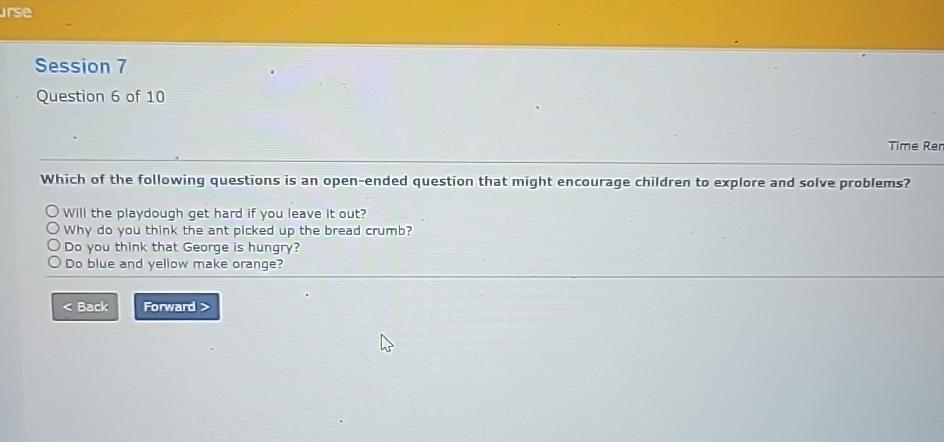 Solved Session 7Question 6 ﻿of 10Time RerWhich of the | Chegg.com