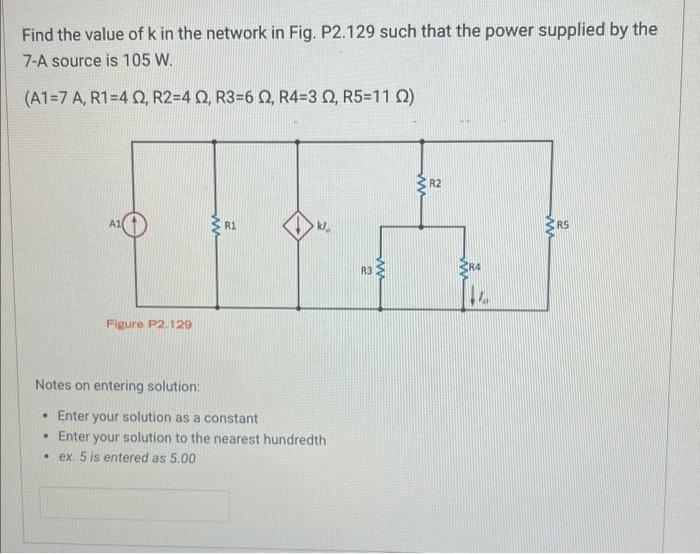 Solved Find lo in the circuit in Fig. P2.110. | Chegg.com