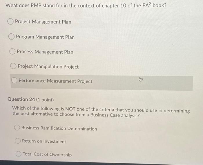 Solved The CPIC process supports EA efforts through all of | Chegg.com