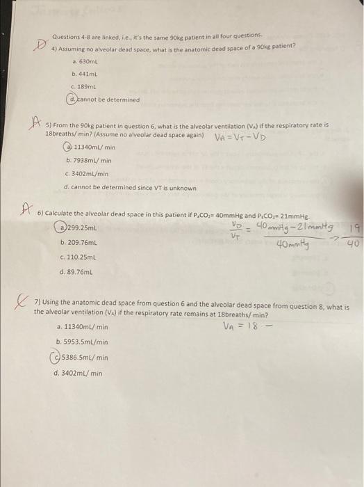 Solved 13 3) If pulmonary artery blood pressure is 25mmHg/ | Chegg.com