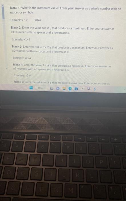 Solved Use the completed simplex table below to give the | Chegg.com