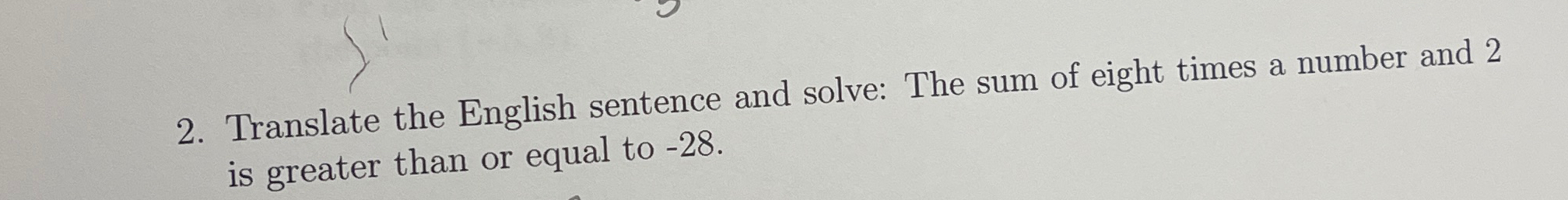 Solved Translate the English sentence and solve: The sum of | Chegg.com