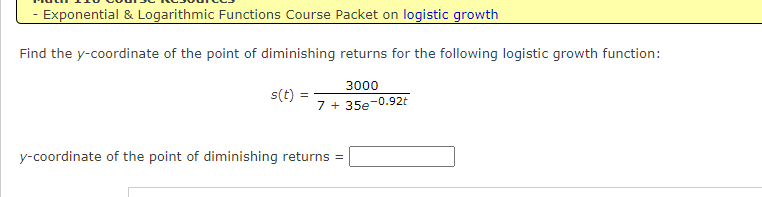 Solved Exponential & Logarithmic Functions Course Packet on | Chegg.com
