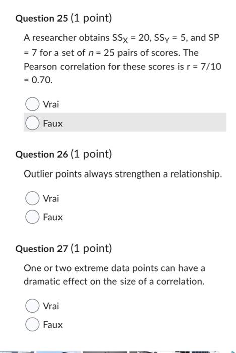 Solved A set of X and Y scores has a Pearson correlation of | Chegg.com