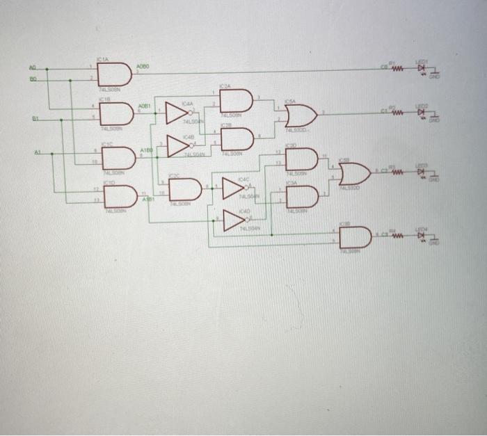 Solved Two Bit Multiplier Objective Create a circuit that | Chegg.com