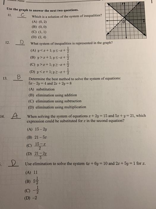 Solved Help me check my math exam please. There are a few | Chegg.com
