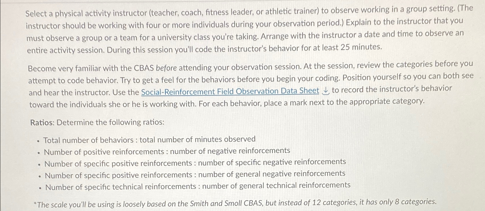 Solved Select a physical activity instructor (teacher, | Chegg.com