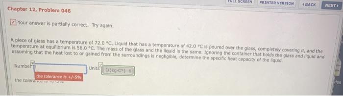 Solved FULL SCREEN PRINTER VERSION « BACK NEXT Chapter 12, | Chegg.com