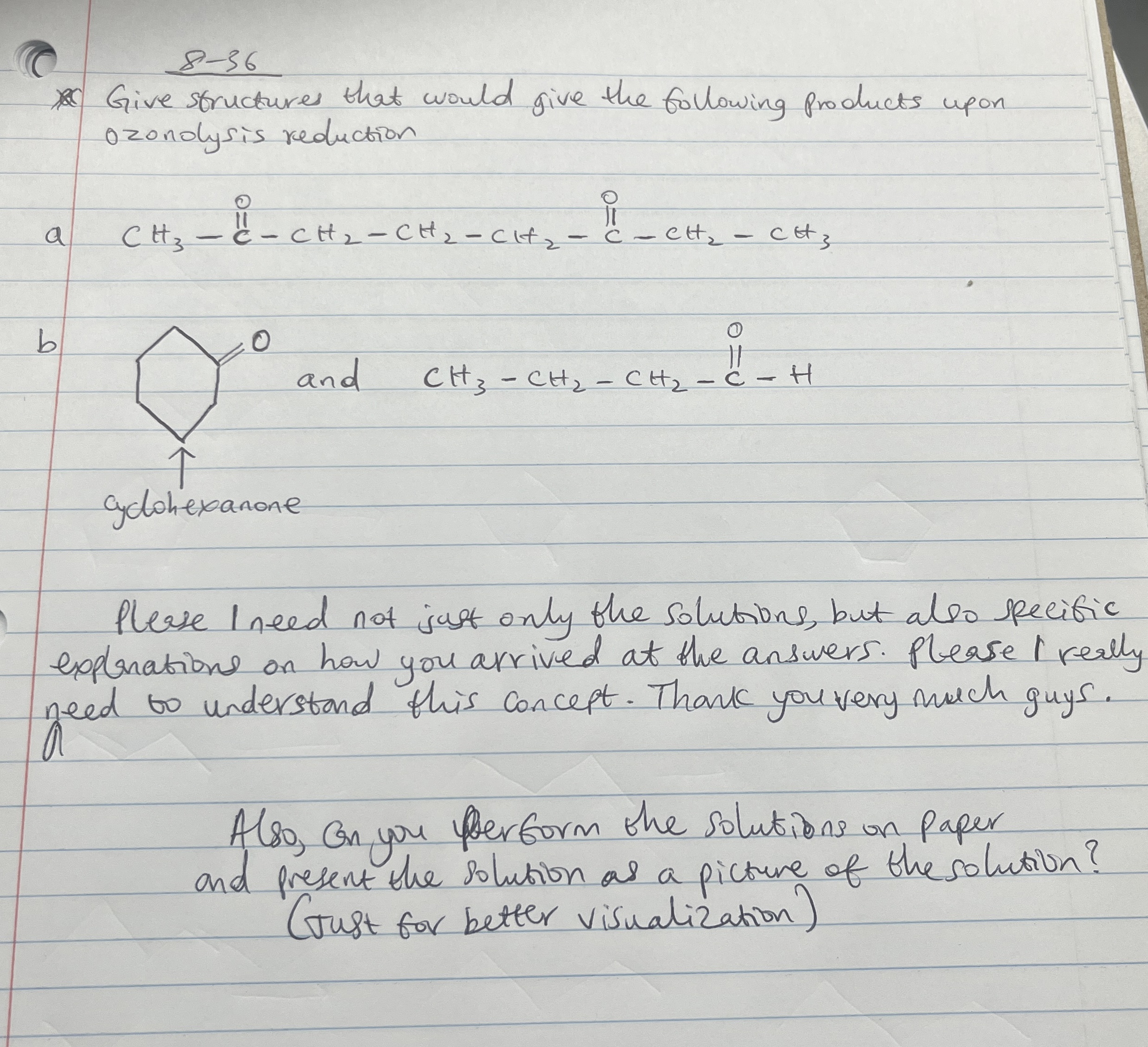 Solved 8-36Give structures that would give the following | Chegg.com