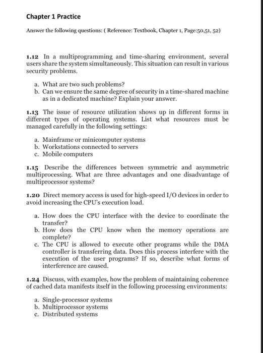 Solved Chapter 1 Practice Answer The Following Questions 2604